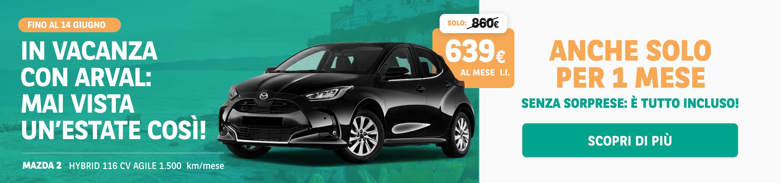 Noleggio auto mensile Arval Flex - Arval Italia